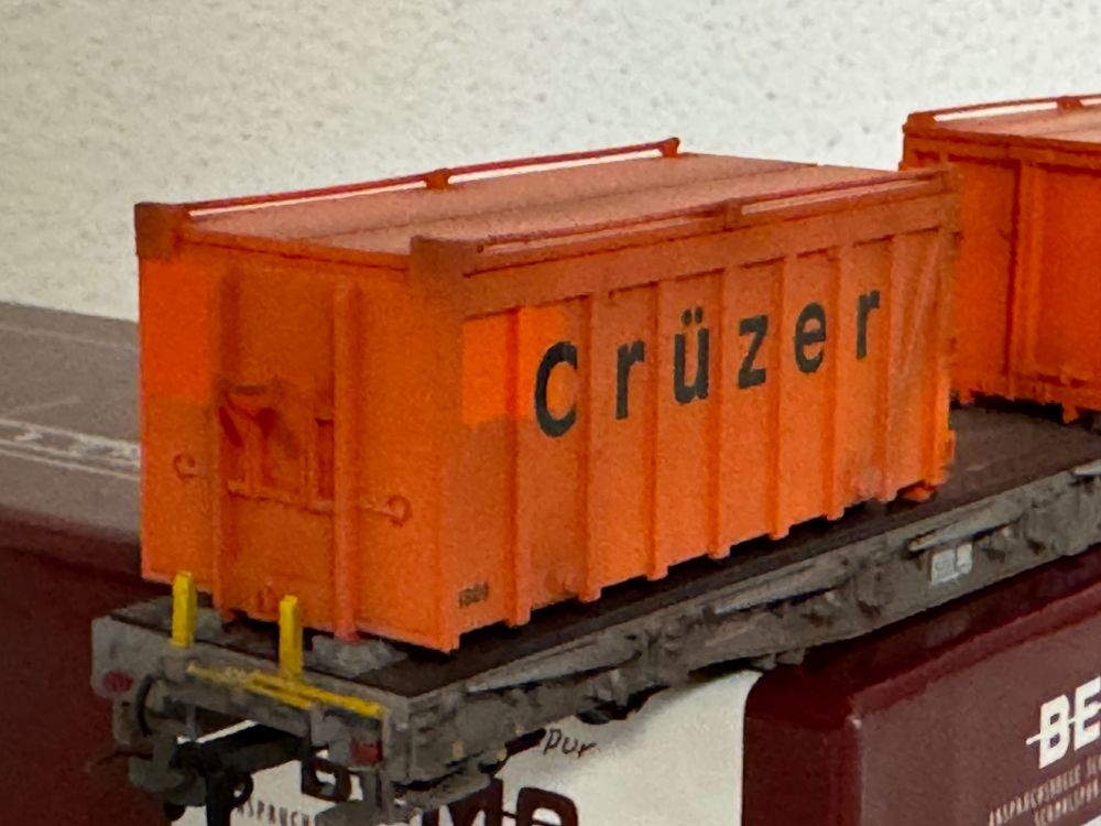 Bemo H0m RhB R-w 8208 ACTS Tragwagen Crüzer Pirovino Finish (Neu ...