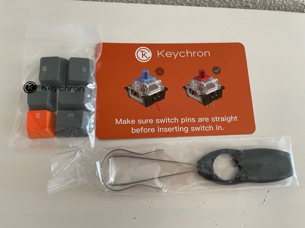 Keychron Gamingtastatur Ersatzteilen-Set mit Keycup-Puller (Neu und ...