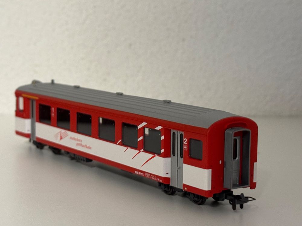 Bemo H0m MGB Matterhorn Gotthard Bahn Steuerwagen ABt 4152 (Gebraucht ...