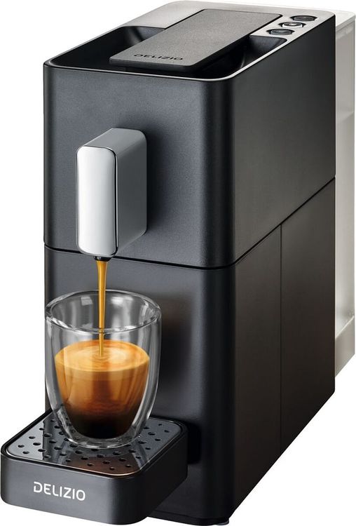 *Aktion* Kaffeemaschine Delizio Carina Midnight Black Kapsel | Kaufen ...