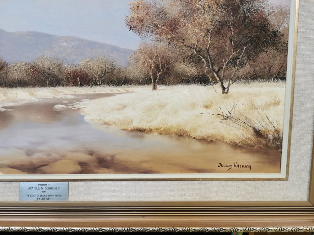 THOMAS HACKING (1932)GRANDE HUILE SUR PANNEAU SIGNÉE (Gebraucht) in ...