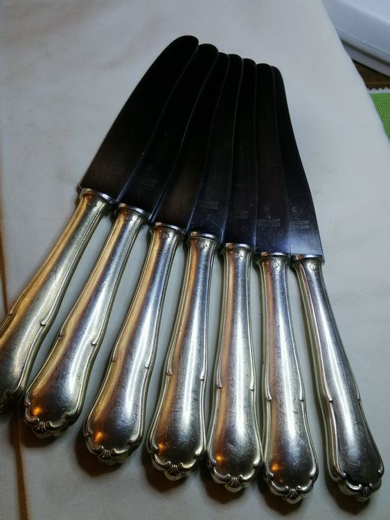 7 Berndorf Messer 50 iger Jahre versilbert. (Gebraucht) in Rheinfelden ...