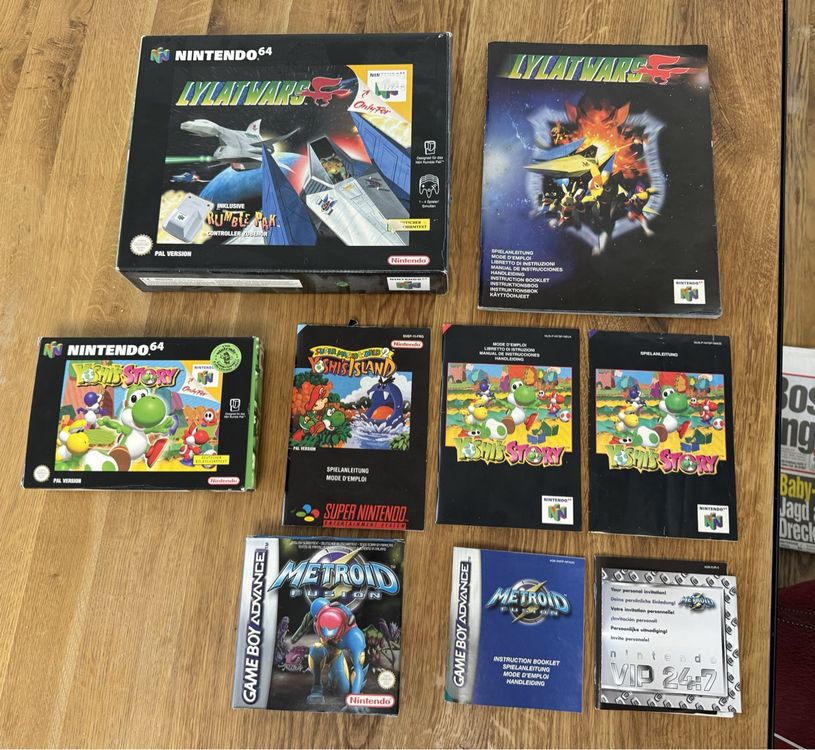 N64 OVP - Lylatwars, Metroid, Yoshi'S Story • RAR (Gebraucht) in St ...