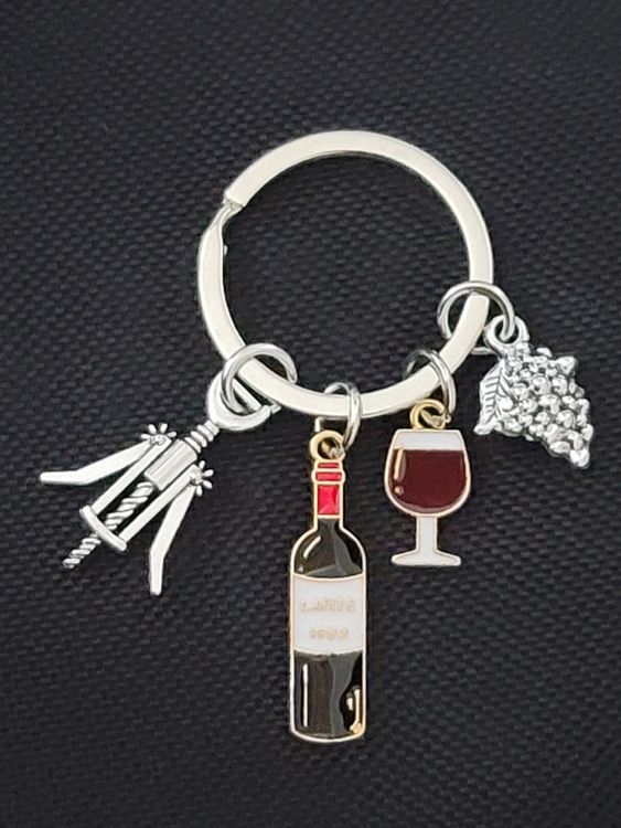 Weinliebhaber Schlüsselanhänger,🍷, Amateur de vin, wine 🎁 (Neu und ...
