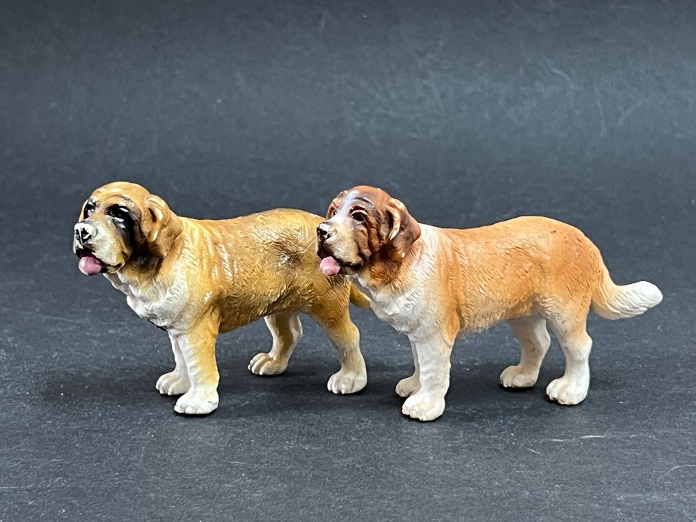 2 Schleich Bernhardiner Hund Hunde | Kaufen auf Ricardo