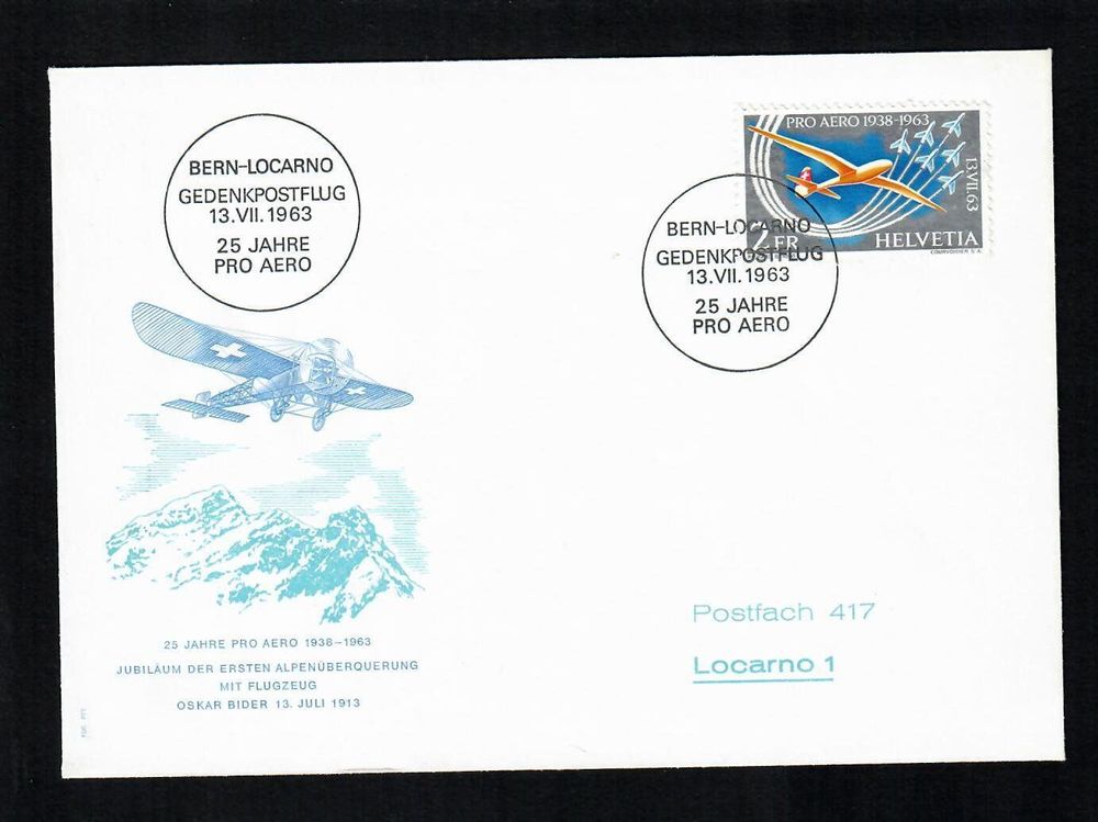 Gedenkpostflug 25 Jahre Pro Aero, F46 | Kaufen auf Ricardo