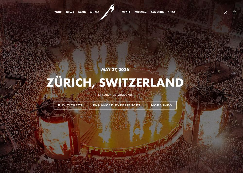 Metallica M72 World Tour, Zürich Letzigrund - Sitzplatz (Neu und ...