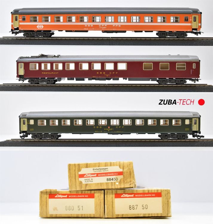 Liliput 3x UICX-Personenwagen SBB H0 GS | Kaufen auf Ricardo