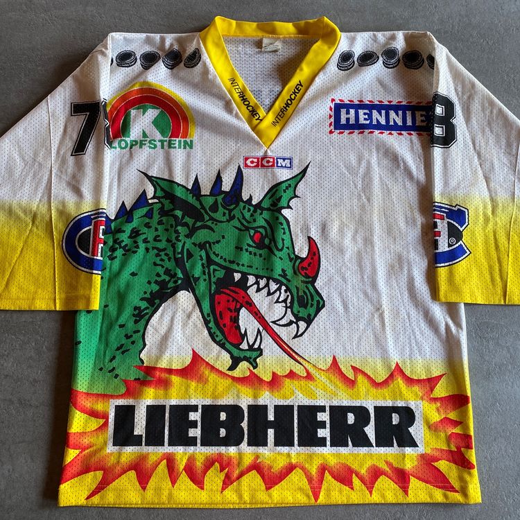 Old Fribourg Gottéron maillot Trikot Signed autogramm Sonney (Gebraucht ...