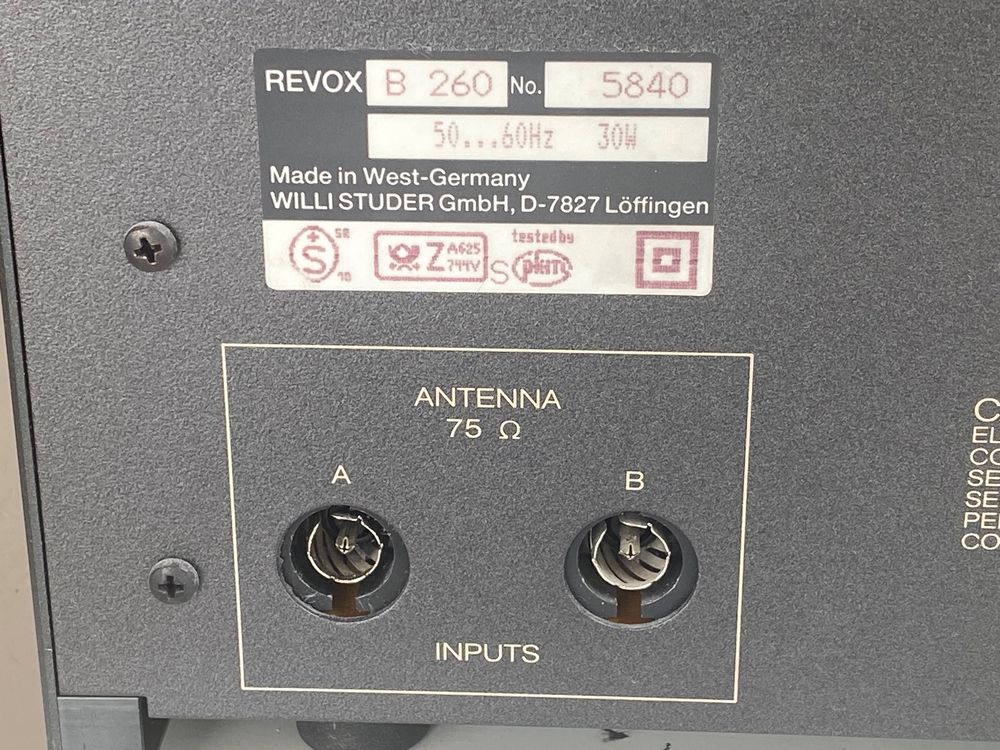 REVOX B260 • FM TUNER | Kaufen auf Ricardo