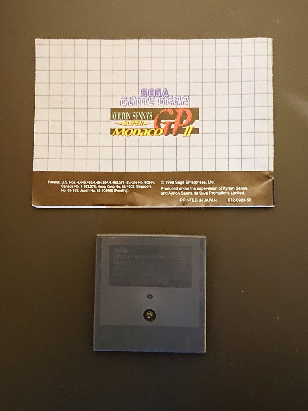 SEGA Game Gear - Super Monaco GP II - Modul + Anleitung (DE) (Gebraucht ...