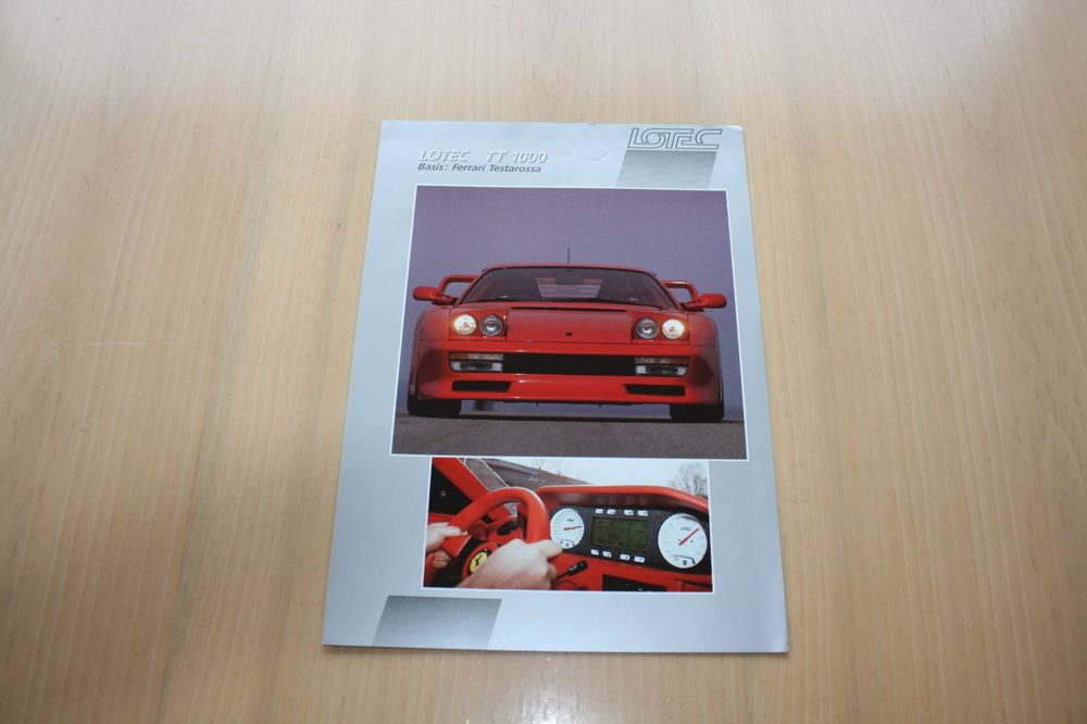 Ferrari Testarossa Lotec TT 1000 Prospekt (Gebraucht) in Wikon für CHF ...