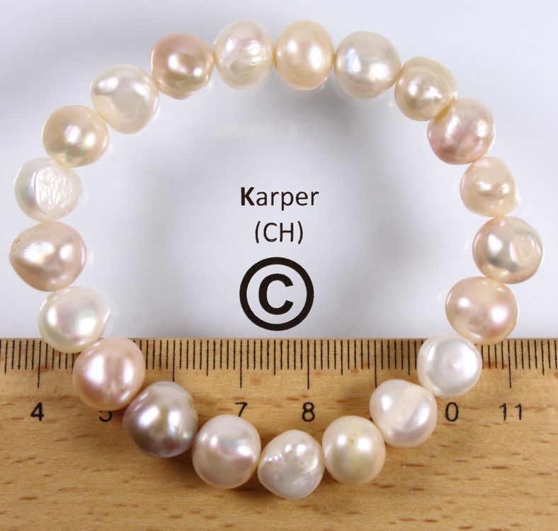 Süßwasser Zucht Perlen / Perle de culture eau douce (Neu und ...