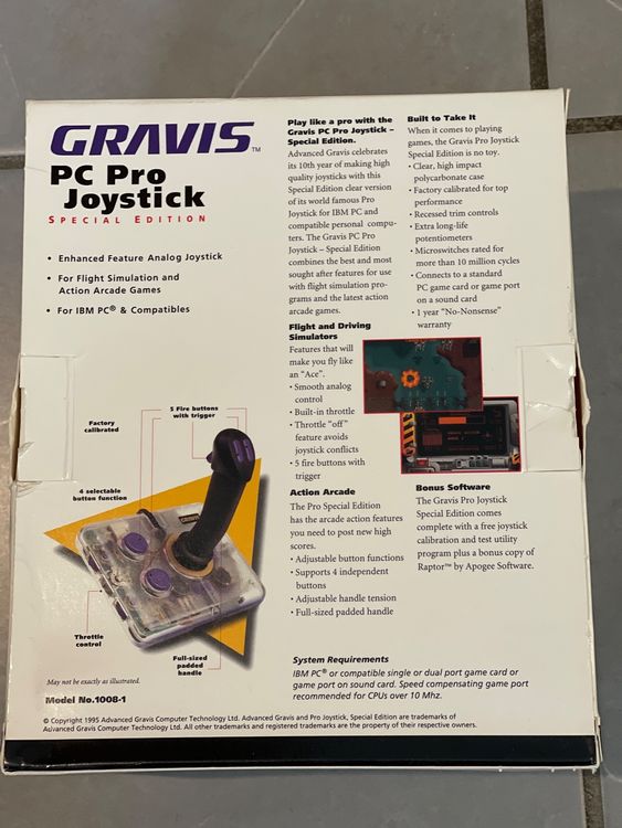 GRAVIS PC Pro Joystick Special Edition (Gebraucht) in für CHF 1 – mit ...