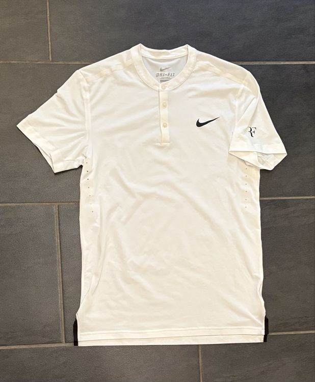 Roger Federer Wimbledon Nike Shirt Grösse M weiss RF | Kaufen auf Ricardo