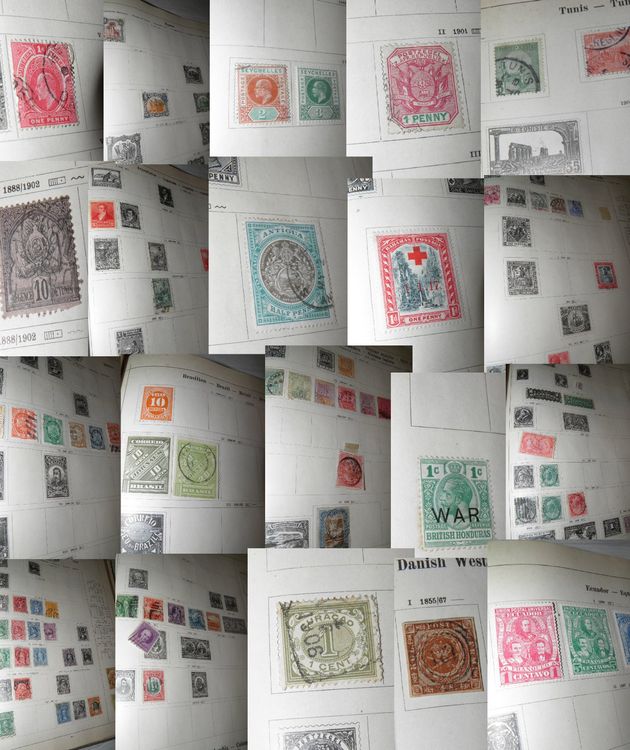 Schaubek Victoria Briefmarkenalbum, ü. 1000 Briefmarken | Kaufen auf ...