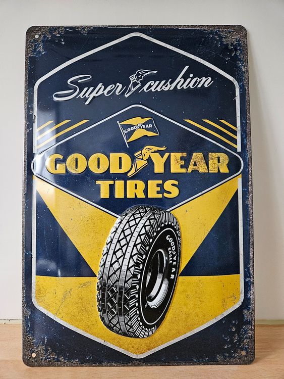 Goodyear Tyres Metallschild * top Qualität * Sammlerstück * (Neu ...