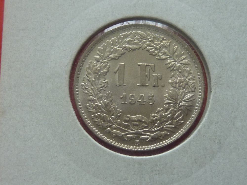 1 Fr. 1945 in Münzen Karton. | Kaufen auf Ricardo