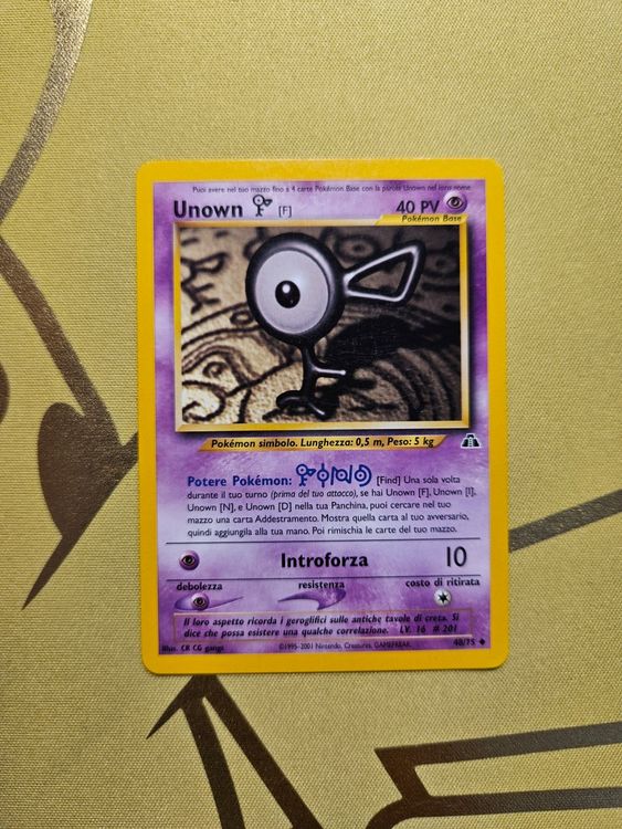 Neo Discovery - Unown F (Gebraucht) in Bellinzona für CHF 3 – mit ...