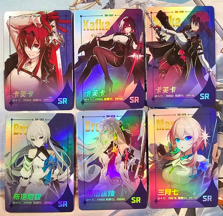 Honkai Star Rail TCG - Set of 6 cards SR Holo (Neu (gemäss Beschreibung ...