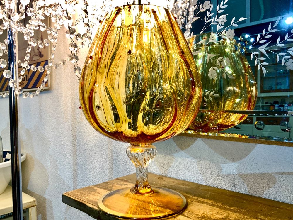 MURANO VENEDIG VINTAGE FUSSVASE AUS 70-ER (1) (Gebraucht) in Biglen für ...