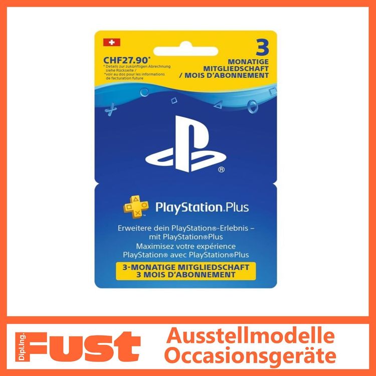 Sony Computer PS Plus Card 3 Monate | Kaufen auf Ricardo
