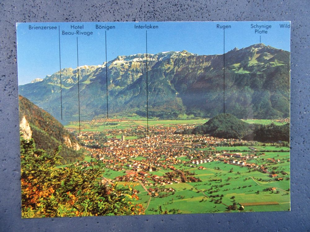 AK BEO INTERLAKEN GENERALANSICHT LUFTBILD | Kaufen auf Ricardo