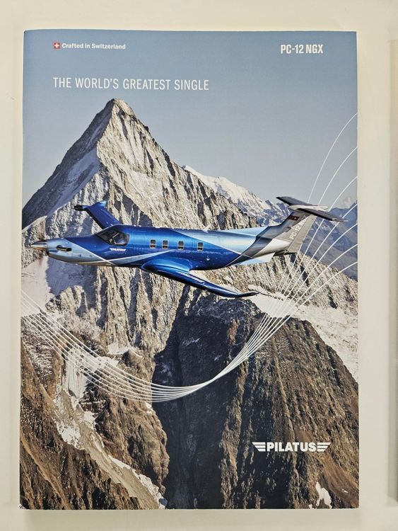 3 Pilatus Flugzeugwerke Stans Broschüren PC-24 & PC-12 NGX (Gebraucht ...