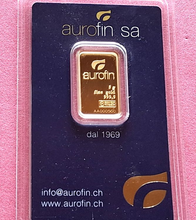 AUROFIN SA CHIASSO - 5 GRAMM - N° 500 - OVP (Gebraucht) in Boniswil für ...