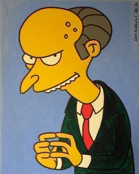 Stephan Sembinelli / C. Montgomery Burns / 50 × 40 cm (Neu (gemäss ...