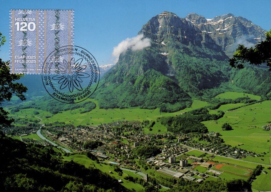 Vintage Maximumkarte ESAF Schwingfest Glarus (Neu (gemäss Beschreibung ...