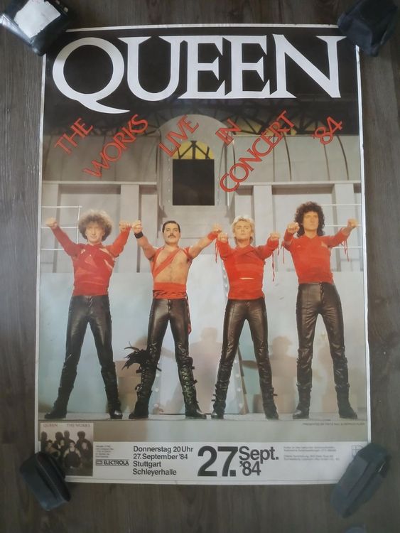 Rare Poster QUEEN, The Works Tour, 1984 (Gebraucht) in Belfaux für CHF ...