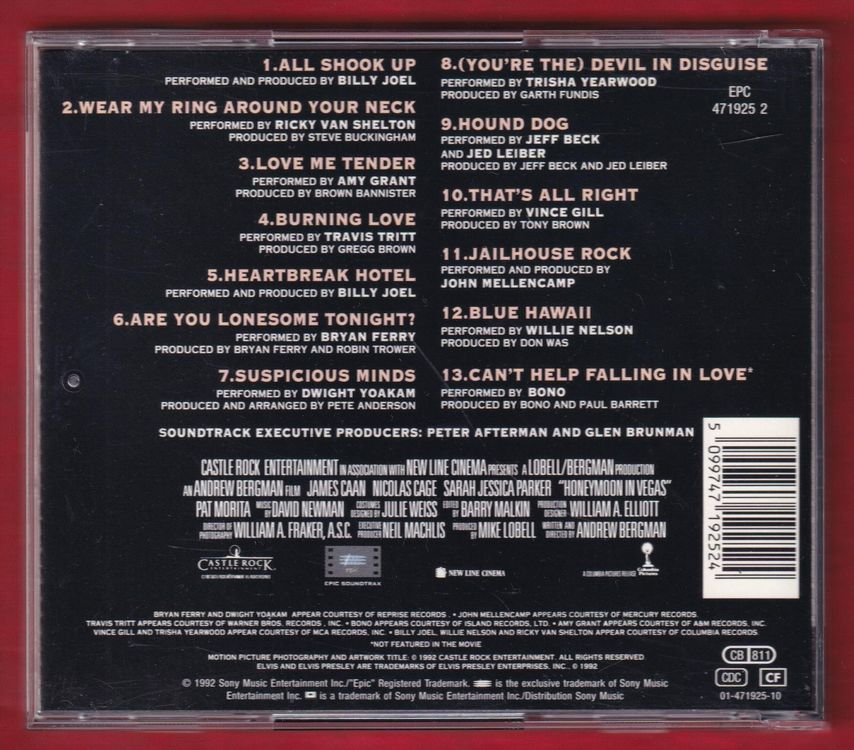 Honeymoon In Vegas - Music From The Original Motion... (CD) (Gebraucht ...