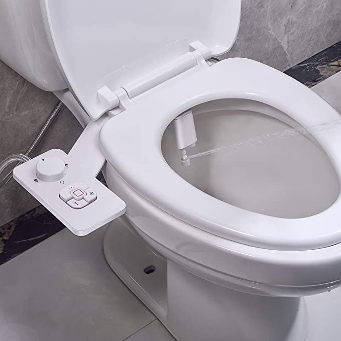 Bidet WC Aufsatz mit einziehbarer Selbstreinigung Doppeldüse (Neu und ...