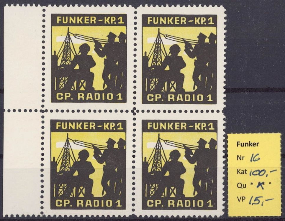 Steckkarte II. WK 1939/45 .... Funker | Kaufen auf Ricardo