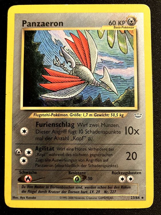 Pokemon Panzaeron - Neo Revelation 23/64 - Deutsch | Kaufen auf Ricardo
