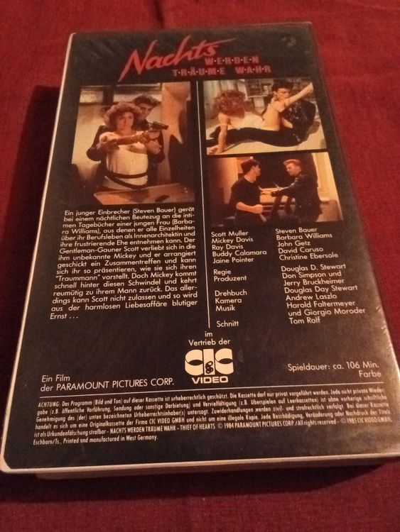 Nachts werden Träume wahr (USA 1984) CIC Video VHS 2091 (Gebraucht) in ...