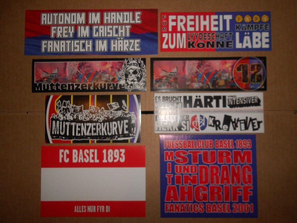 FC BASEL FCB ULTRAS AUFKLEBER STICKER (Neu (gemäss Beschreibung)) in ...