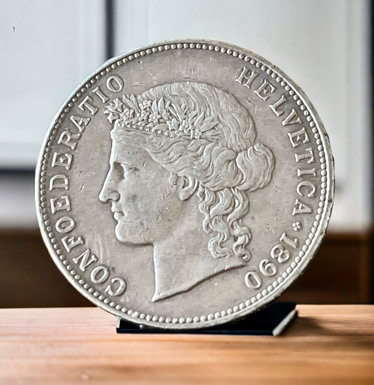 Schweiz 5 Franken Silber Jahrgang 1890 | Kaufen auf Ricardo