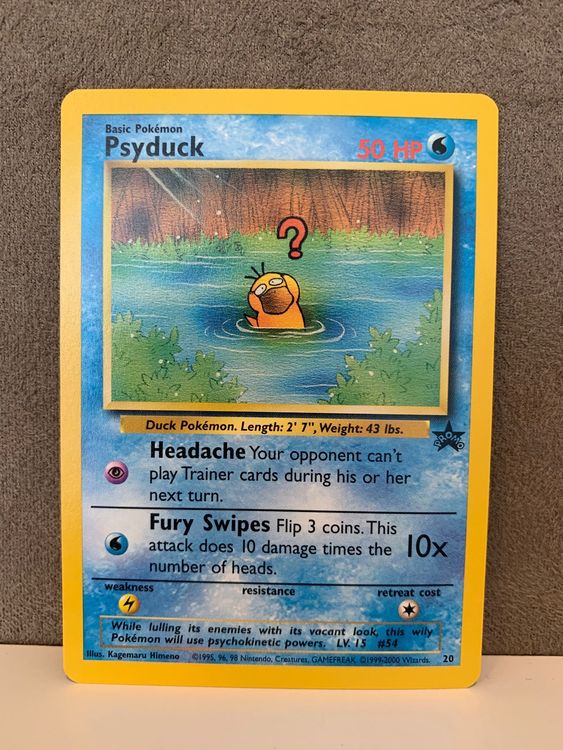 20 Promo Psyduck Enton ENG Pokemon Wizards Black Star | Kaufen auf Ricardo