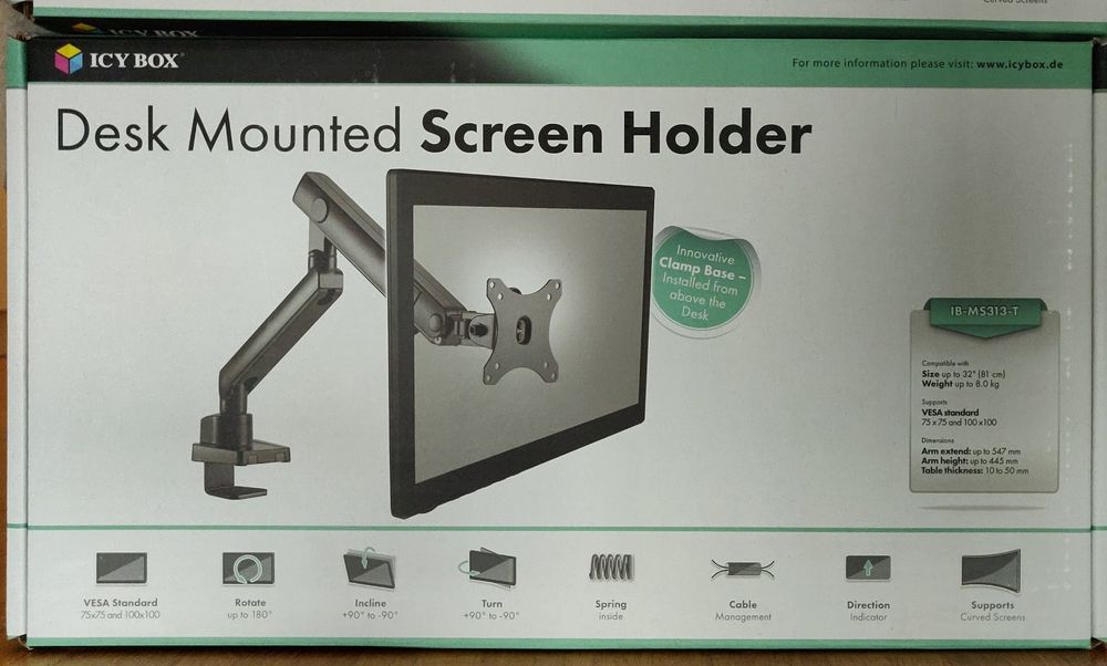 Icy Box Monitorständer bis zu 32" (81 cm)+ | Kaufen auf Ricardo