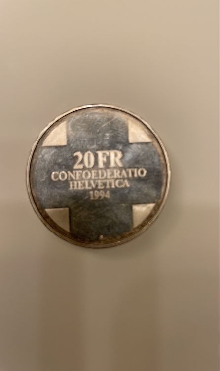 20.- Franken-Münze - 1994 - Gedenkmünze «Teufelsbrücke» (Gebraucht) in Rütihof für CHF 21 – mit ...