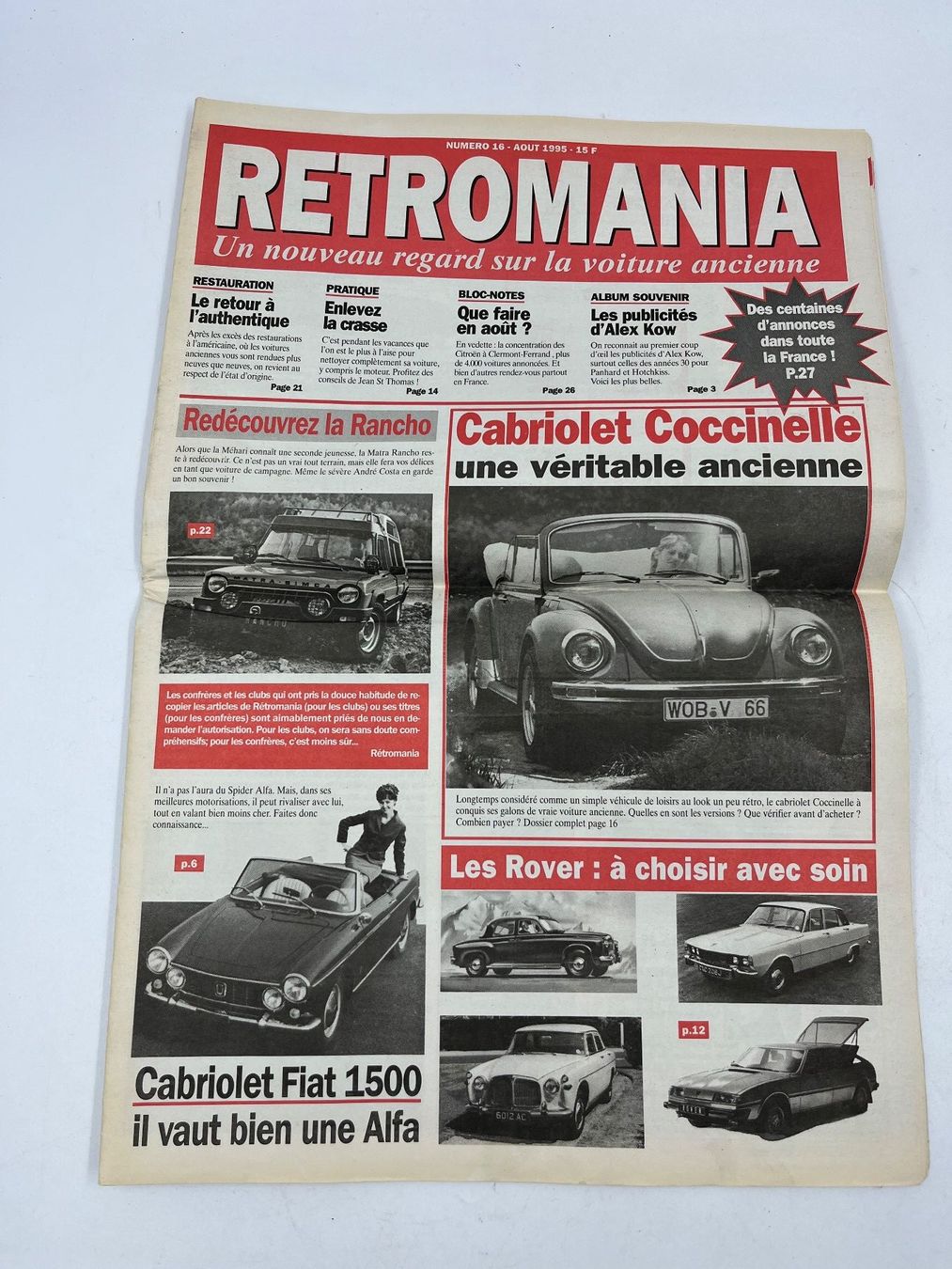 Magazine Retromania n16. Août 1995. (Neuf (Voir description)) à Genève ...
