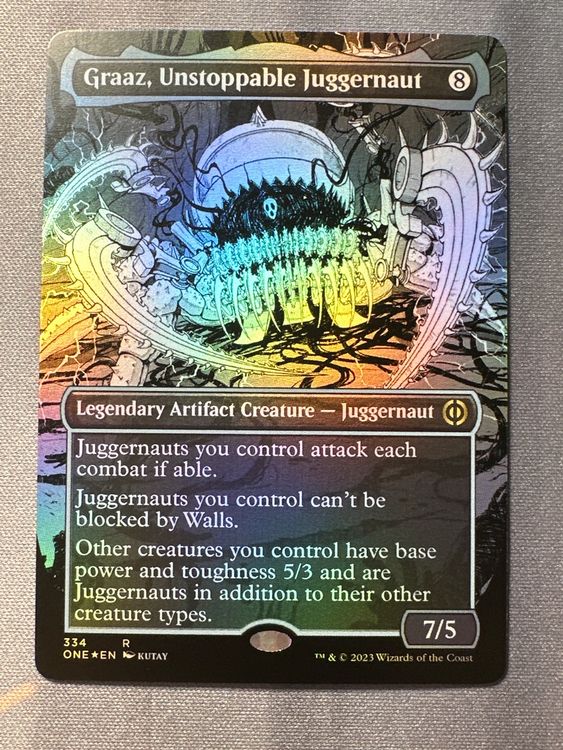 Graaz, Unstoppable Juggernaut FOIL Variant 334 Phyrexia ONE | Kaufen ...