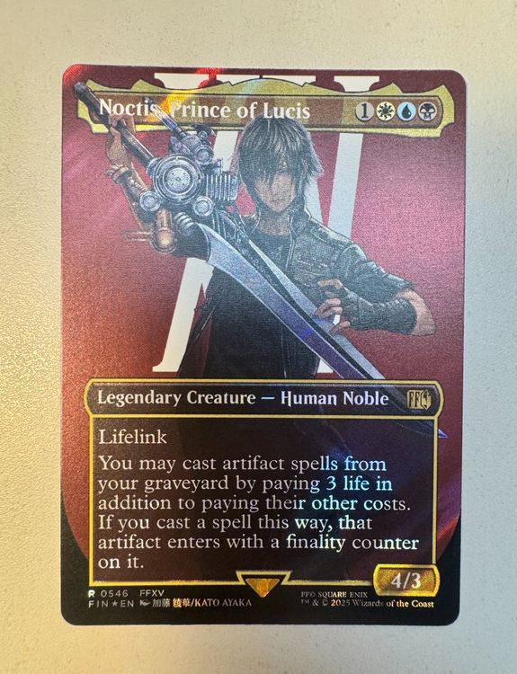 Borderless Surge Foil Noctis, Prince of Lucis FINAL FANTASY (Neu ...