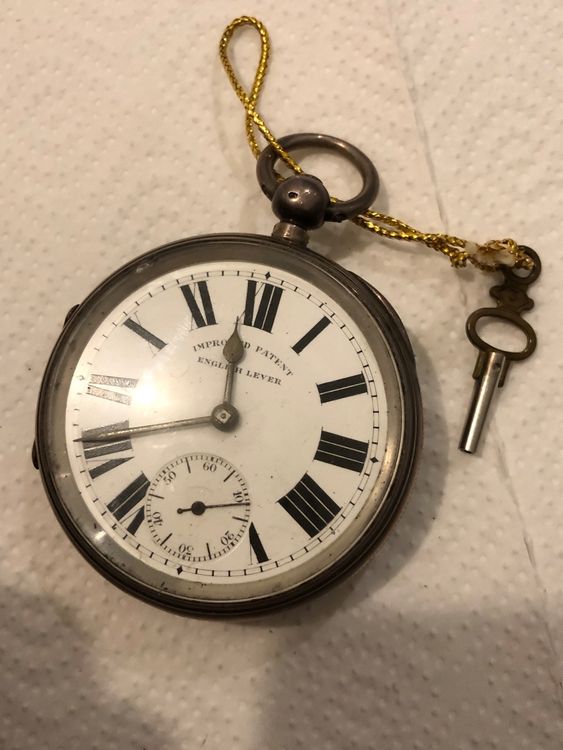 IMPROVED PATENT ENGLISH LEVER Montre de poche / Taschenuhr (Defekt) in Neyruz für CHF 15 – mit ...
