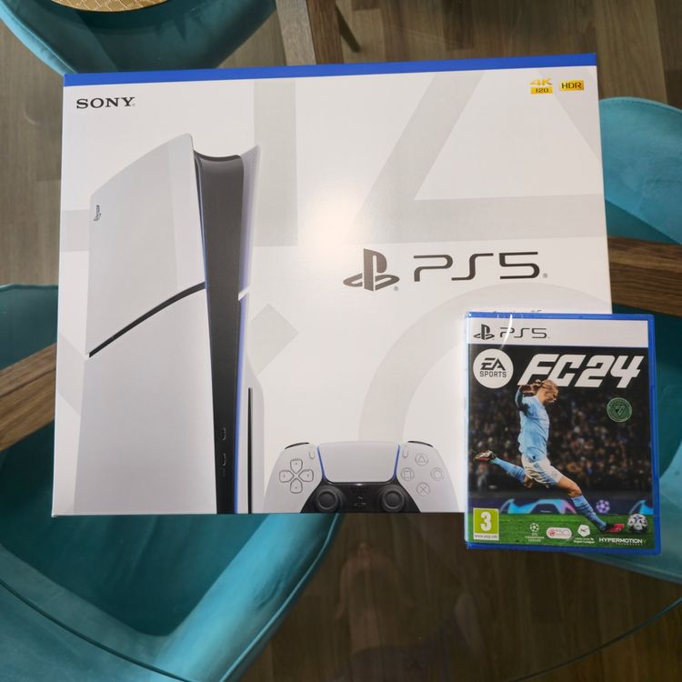 Playstation 5 (PS5) Slim Disc Edition + EA FC24 | OVP (Neu und ...