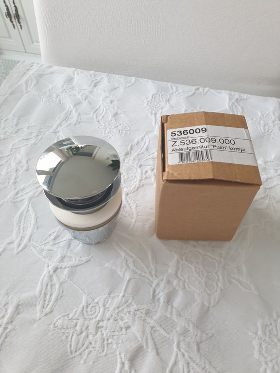 Badewannen Ablaufgarnitur Badewannenstöpsel KWC 536009 Push | Kaufen auf Ricardo