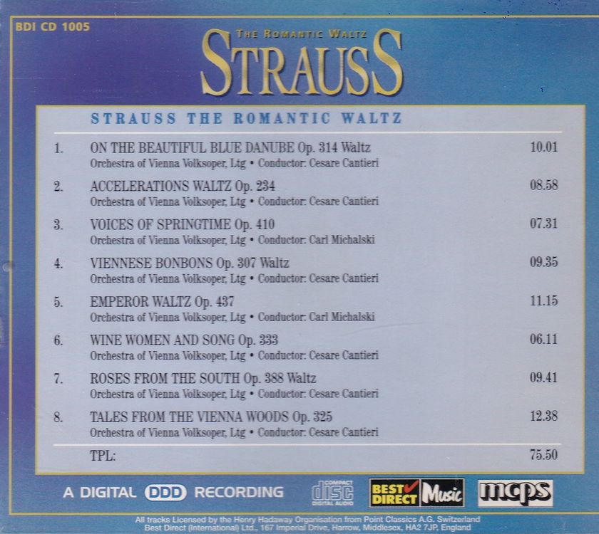 CD ab Fr. 1.--, The Romantic Waltz Strauss-Klassik zum Kusch (Gebraucht ...