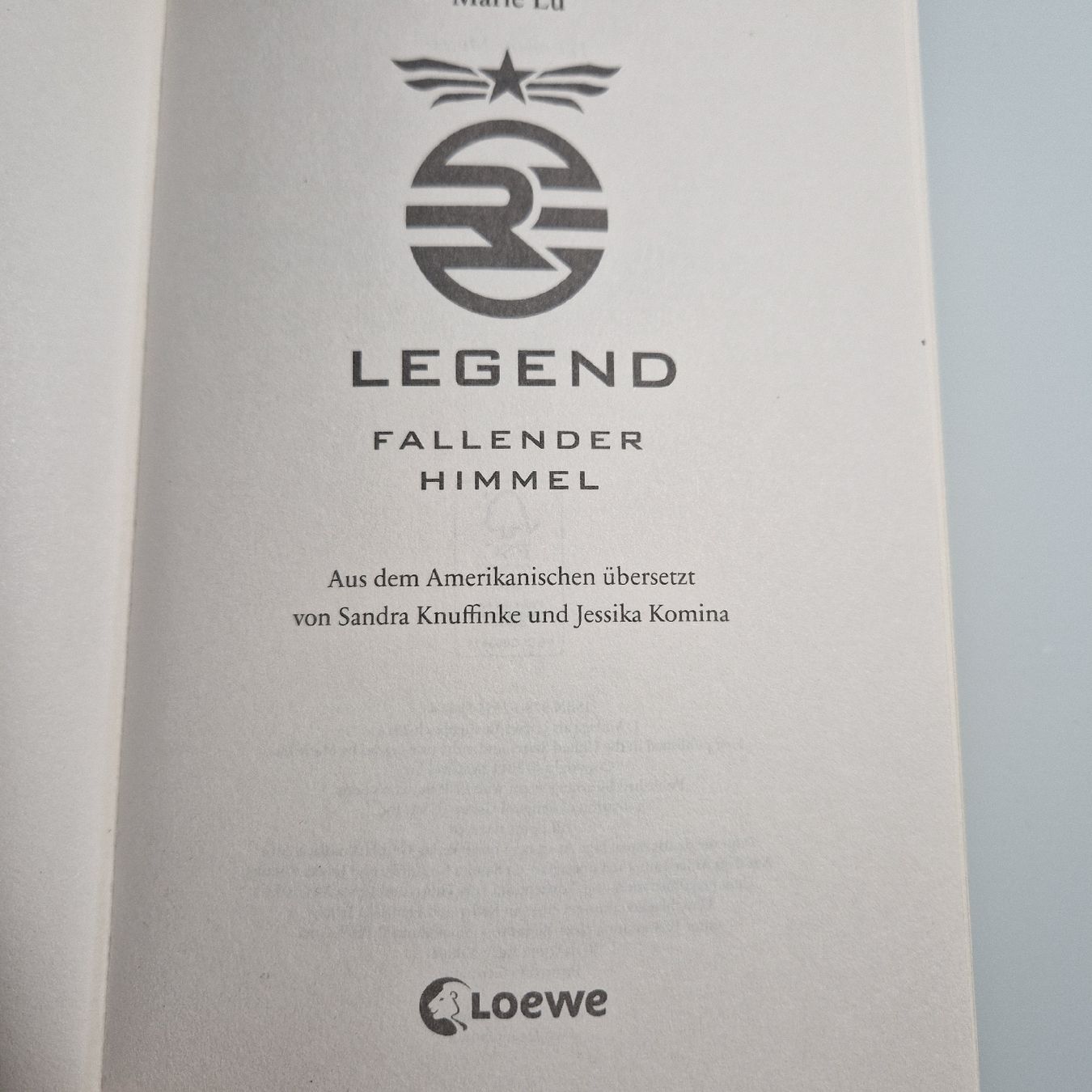 Legend - Fallender Himmel von Marie Lu,Buch,Bücher (Gebraucht) in ...